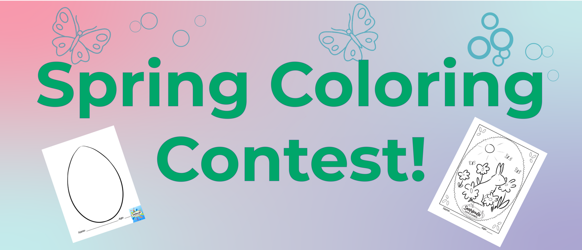 Spring Coloring Contest at Snapdoodle Toys! Enter to win a Gift Card ...