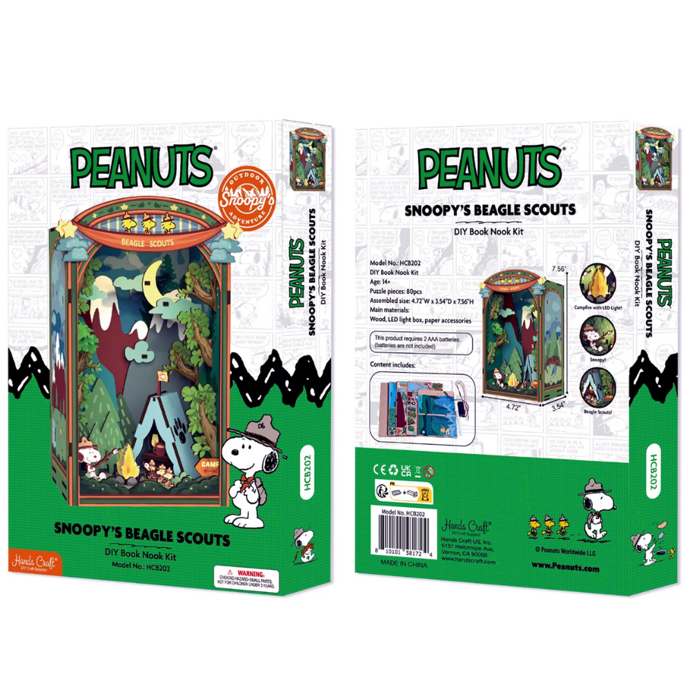 DIY Book Nook Kit: Peanuts Snoopy's Beagle Scouts — Snapdoodle Toys & Games
