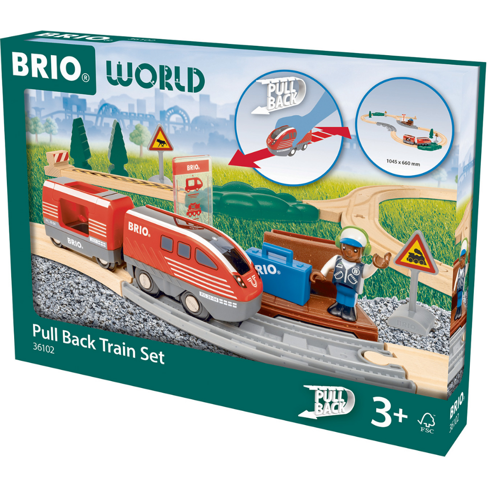 Pull Back Train Set — Snapdoodle Toys & Games