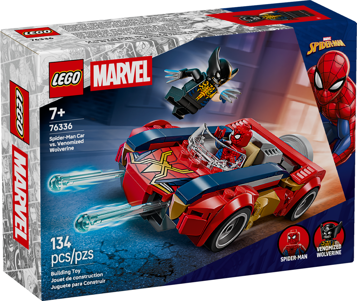 LEGO® ǀ Marvel Spider-Man Car vs. Venomized Wolverine 76336 ...