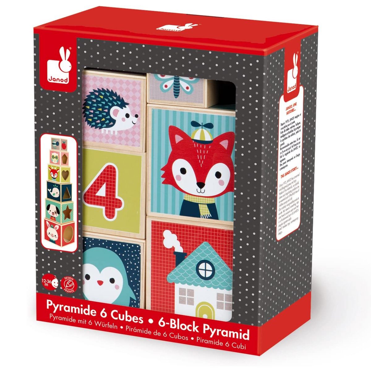 Baby Forest 6 Block Pyramid — Snapdoodle Toys & Games