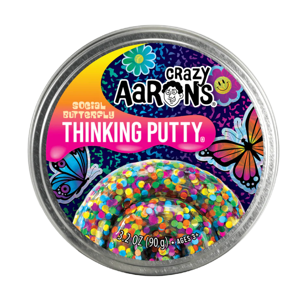 4in Social Butterfly Thinking Putty — Snapdoodle Toys & Games
